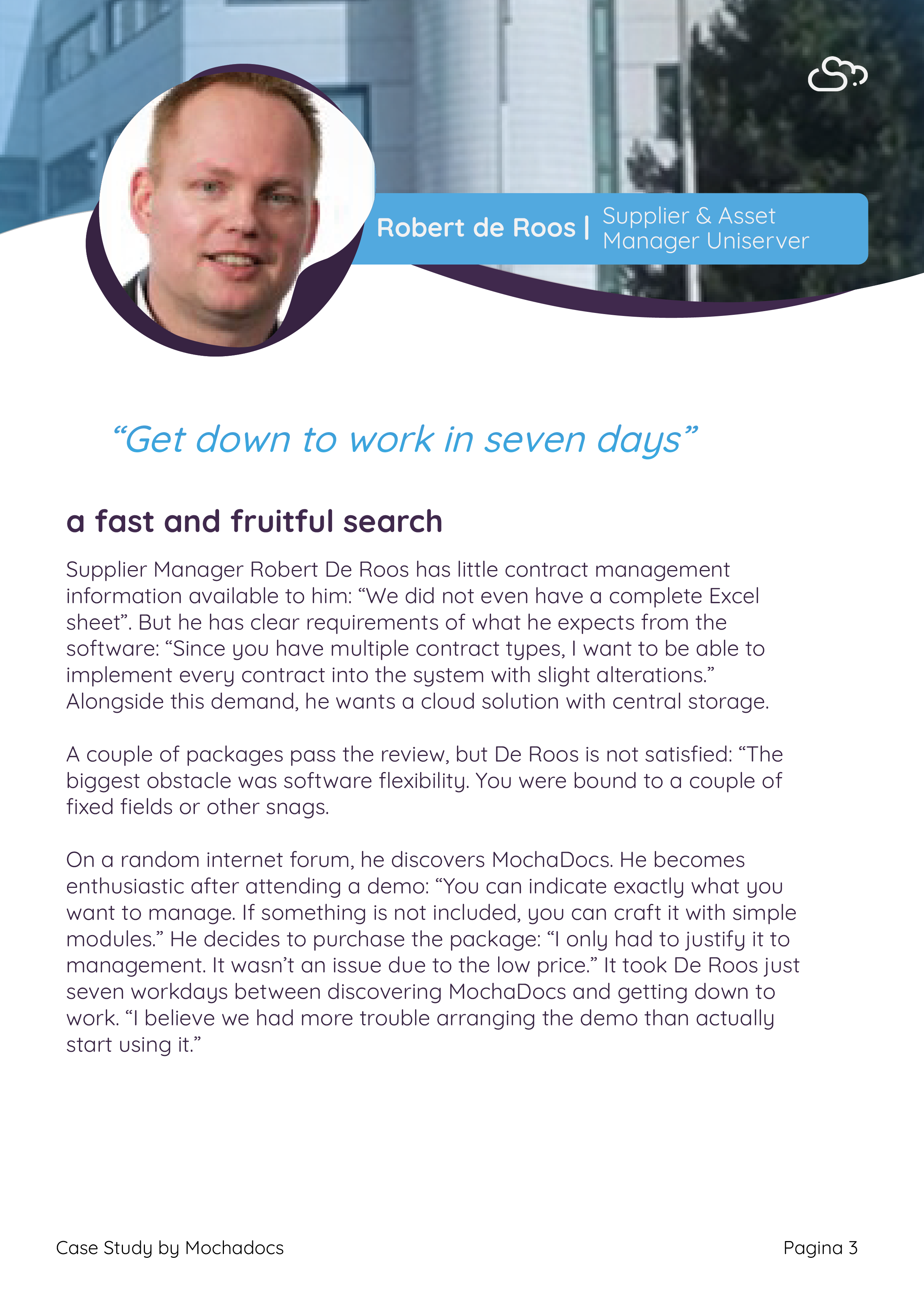 Contract Management Case Study: We save at least tens of thousands annually